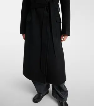 Acne Studios Wool And Cashmere Wrap Coat