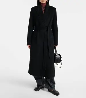 Acne Studios Wool And Cashmere Wrap Coat