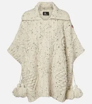 Moncler Aran Wool Poncho