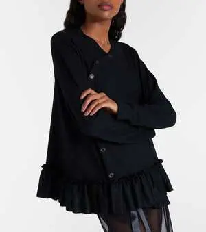 Noir Kei Ninomiya Ruffled Wool Top