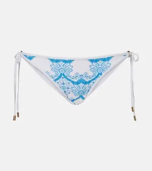 Melissa Odabash Malta Printed Bikini Bottoms - White