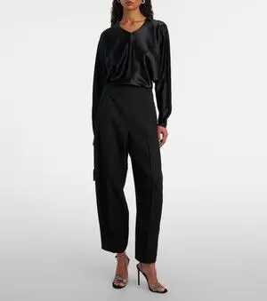 FFORME Gemma Satin Top - Black