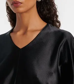 FFORME Gemma Satin Top - Black