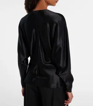 FFORME Gemma Satin Top - Black