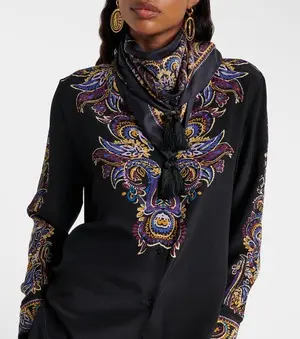 Etro Paisley Silk Scarf