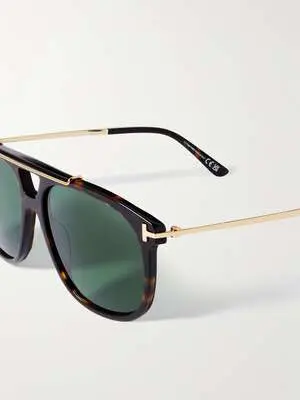 TOM FORD Sam Aviator-style Sunglasses - Brown
