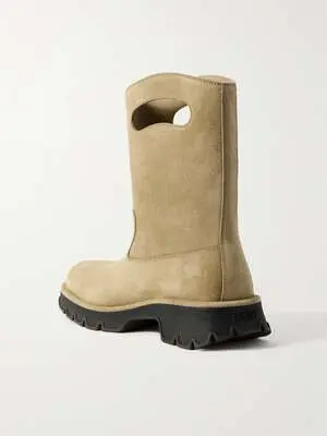 Loewe Bobby Cutout Suede Boots