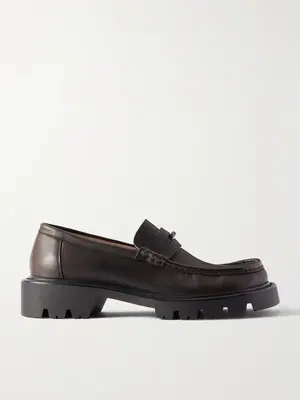 Loewe Sierra Leather Penny Loafers