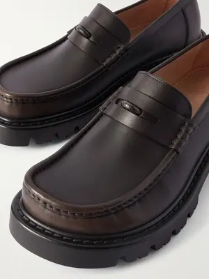 Loewe Sierra Leather Penny Loafers