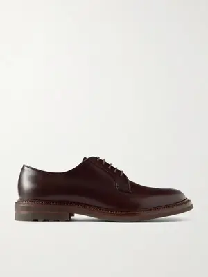 Brunello Cucinelli Leather Derby Shoes