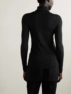TOTEME Wool And Silk-blend Turtleneck Sweater