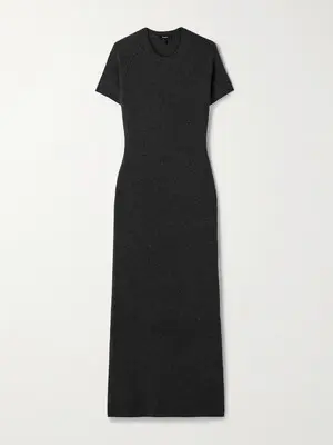 Theory Wool And Cashmere-blend Maxi Dress