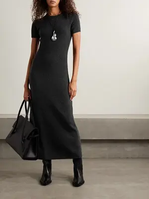 Theory Wool And Cashmere-blend Maxi Dress