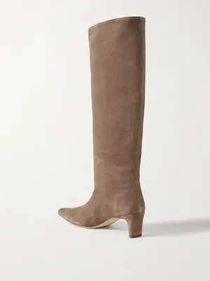 Staud Wally Suede Boots - Neutrals