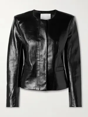Maria Mcmanus Crinkled Leather Jacket