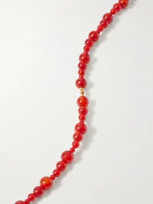 JENNIFER BEHR Veda Carnelian Necklace - Red