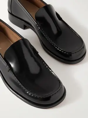 LEMAIRE Glossed-leather Loafers