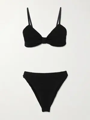 Hunza G Alicia Original Crinkle Bikini Black