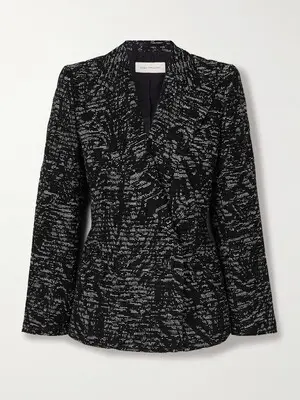 Dries Van Noten Woven Double-breasted Blazer