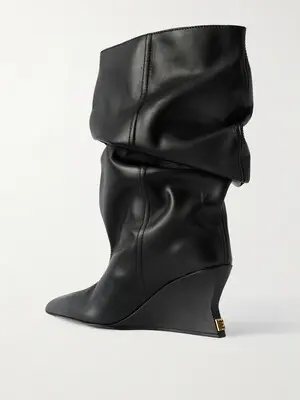 Balmain Leather Ankle Boots
