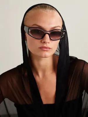 ALAÏA EYEWEAR Two-tone Cat-eye Sunglasses