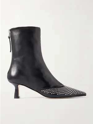 AeydĒ Sila Studded Leather Ankle Boots