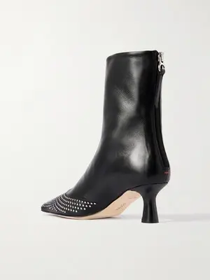 AeydĒ Sila Studded Leather Ankle Boots
