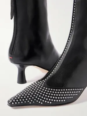 AeydĒ Sila Studded Leather Ankle Boots