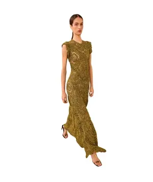 Ulla Johnson Annalisa Hand-crochet Dress - Olive
