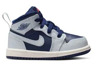 JORDAN 1 Mid Sneakers - Blue Void/summit White/hot Lava