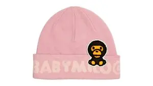A BATHING APE Baby Milo Knit Cap - Pink