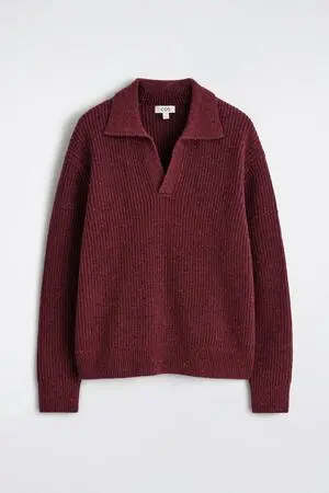 Cos Donegal-effect Wool Polo Sweater