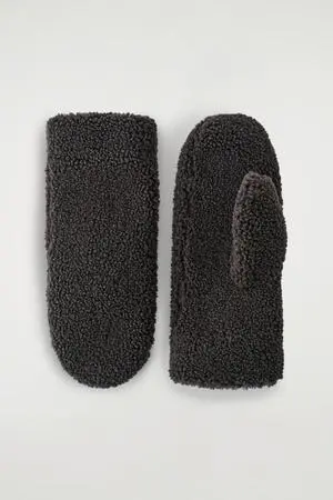 Cos Teddy Mittens - Brown