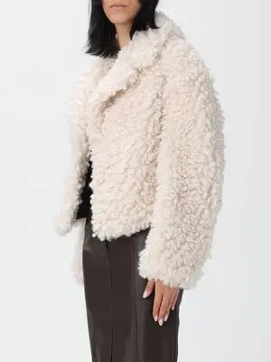 STAND STUDIO Fur Coat - Beige