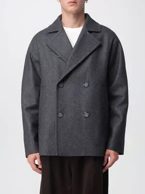 HEVO Double Breasted Coat - Charcoal