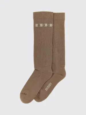 Rick Owens Ribbed Socks - Beige