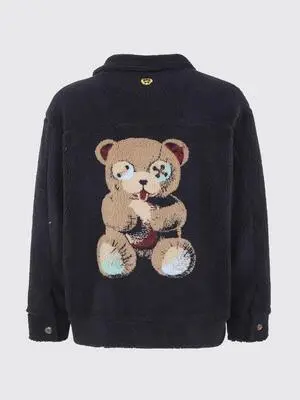 BARROW Teddy Graphic Fleece Jacket - Black