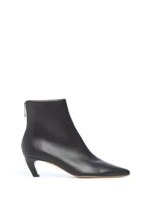 Gabriela Hearst Clayton Leather Ankle Boots - Black