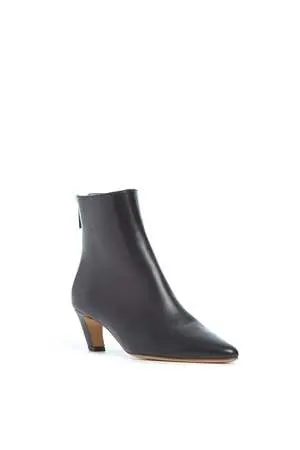 Gabriela Hearst Clayton Leather Ankle Boots - Black
