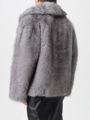 STAND STUDIO Fur Coat - Grey
