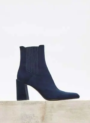 Gabriela Hearst Luke High Heel Ankle Boots - Navy