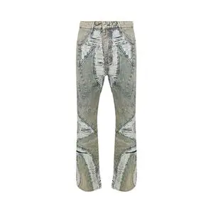 WHO DECIDES WAR BY EV BRAVADO Wave Distressed Jeans