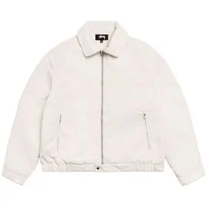 StÜssy Pile Lined Zip Jacket - Cream