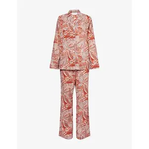 Derek Rose Ledbury Printed Cotton-poplin Pyjama Set - Pink