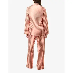 Derek Rose Capri Striped Cotton-poplin Pyjama Set