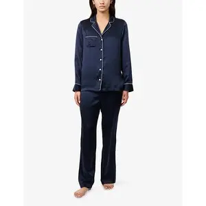 Derek Rose Bailey Relaxed-fit Silk Pyjama Set