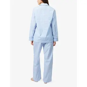 Derek Rose James Striped Cotton-poplin Pyjama Set