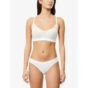 SLOGGI Free Evolve Padded Lace Bra - Silk White