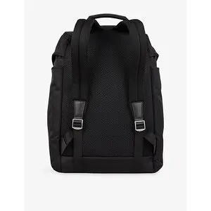 Sandro Logo-plaque Woven Backpack - Black