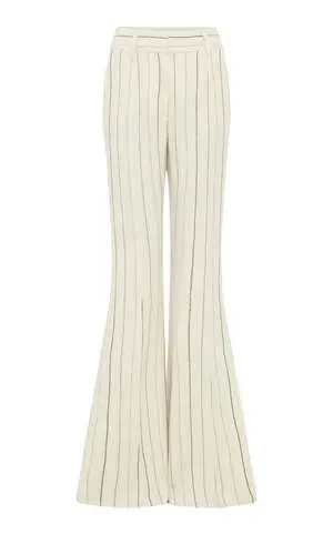 Gabriela Hearst Rhein Pinstripe Flare Pant